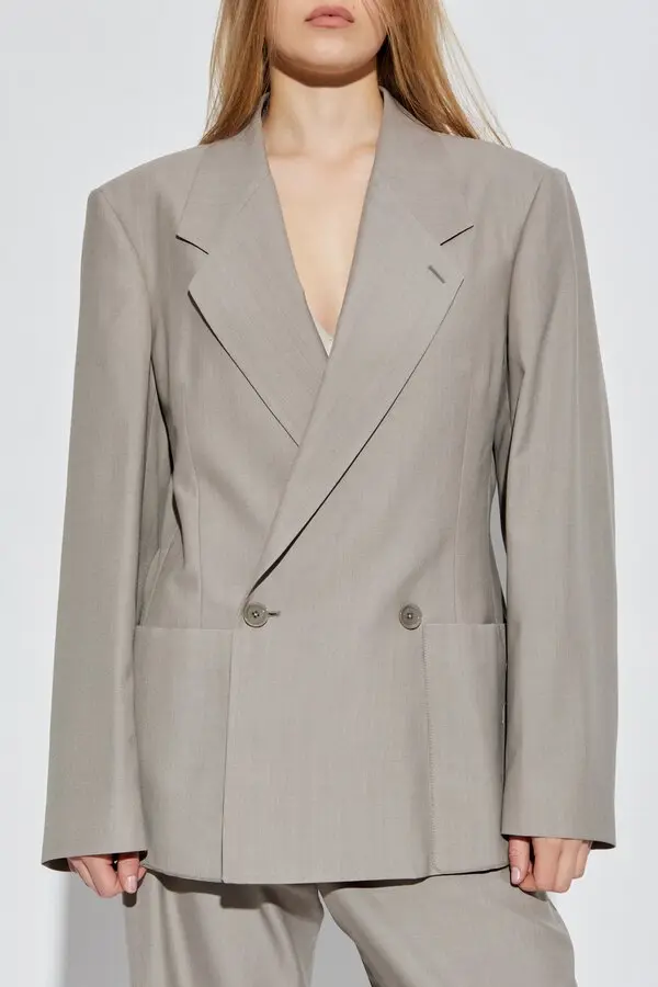 LEMAIRE Double-breasted Blazer - Grey