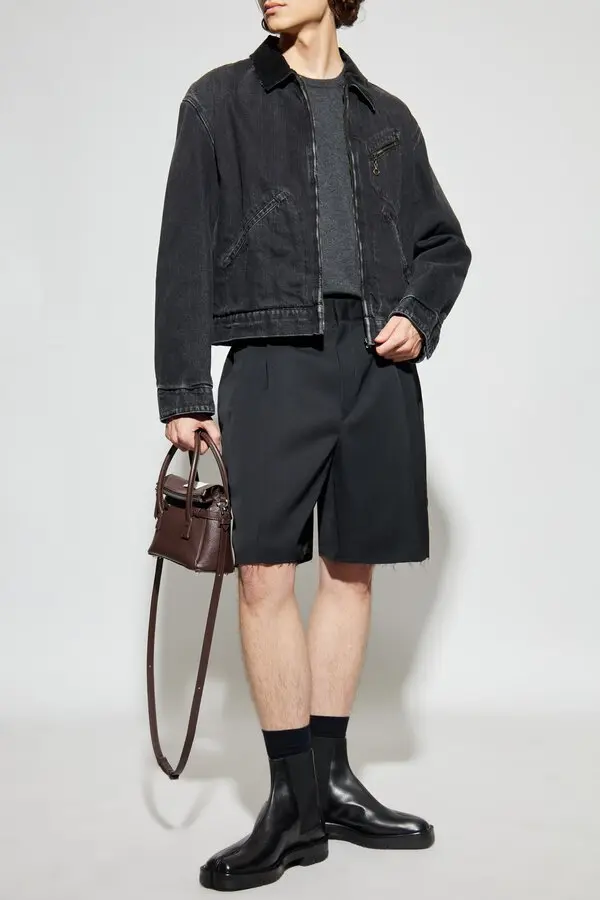 MAISON MARGIELA Vintage-effect Wool Shorts