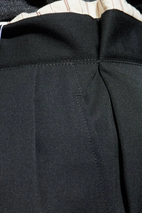 MAISON MARGIELA Vintage-effect Wool Shorts