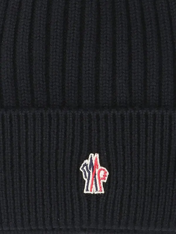 Moncler Virgin Wool Logo Beanie