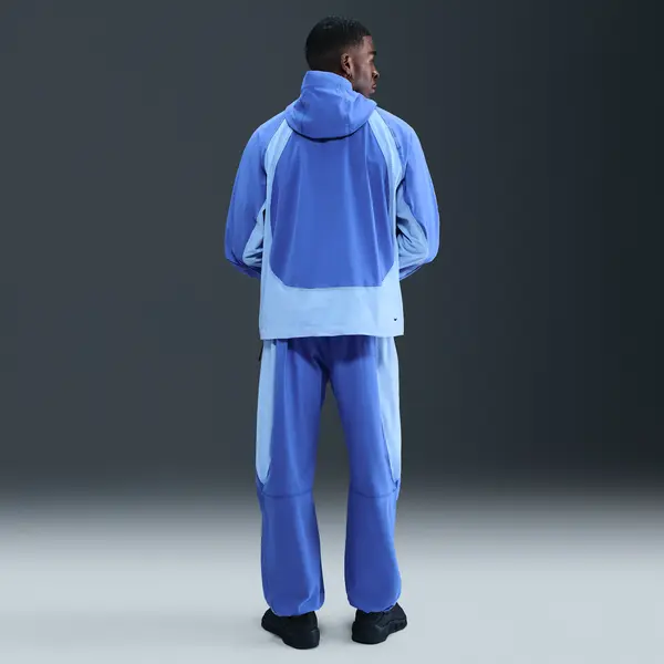 Nike Tech Dri-fit Woven Color-block Windrunner Loose Jacket - Blue