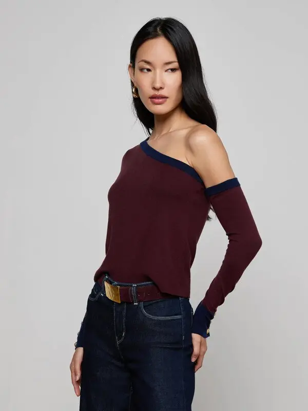 L'Agence Maeva One-shoulder Top