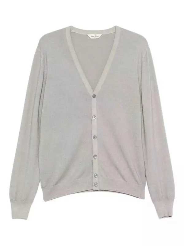 GRAN SASSO V-neck Buttoned Cardigan
