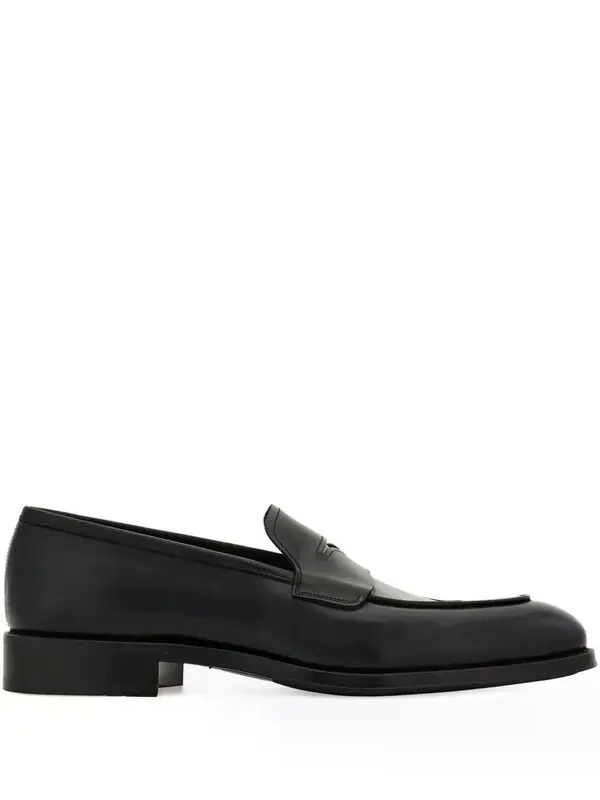 FERRAGAMO Calfskin Leather Penny Loafers