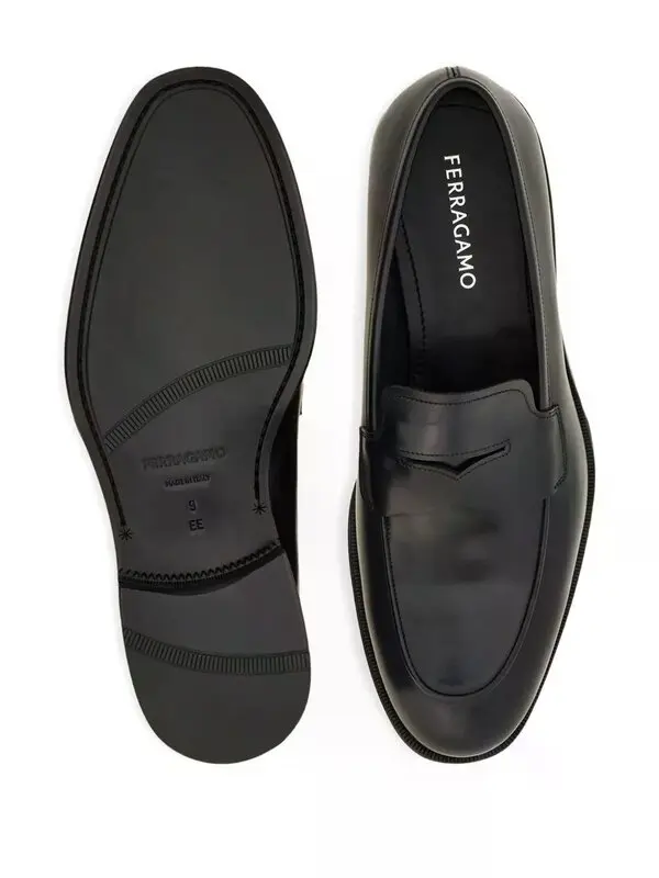 FERRAGAMO Calfskin Leather Penny Loafers