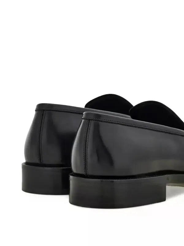 FERRAGAMO Calfskin Leather Penny Loafers