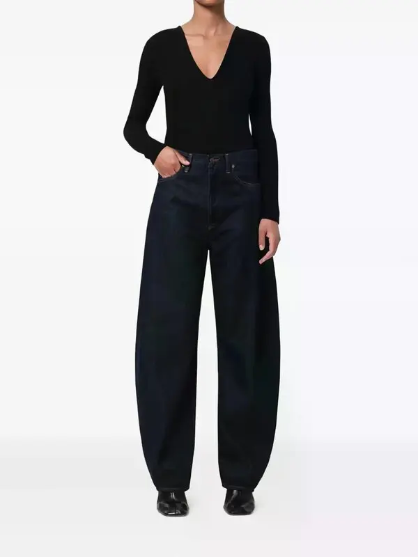 AGOLDE Luna Button-fastening Jeans - Blue