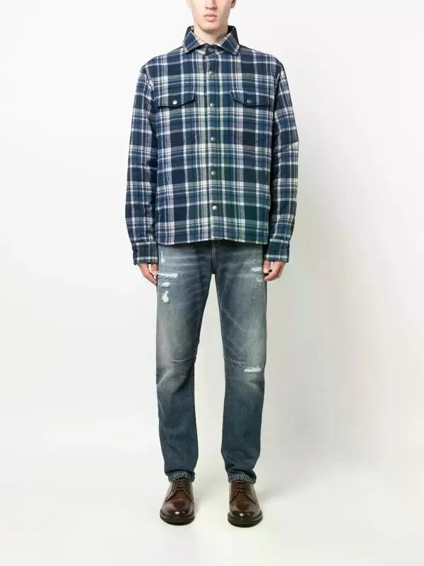 Brunello Cucinelli Plaid-check Padded Jacket