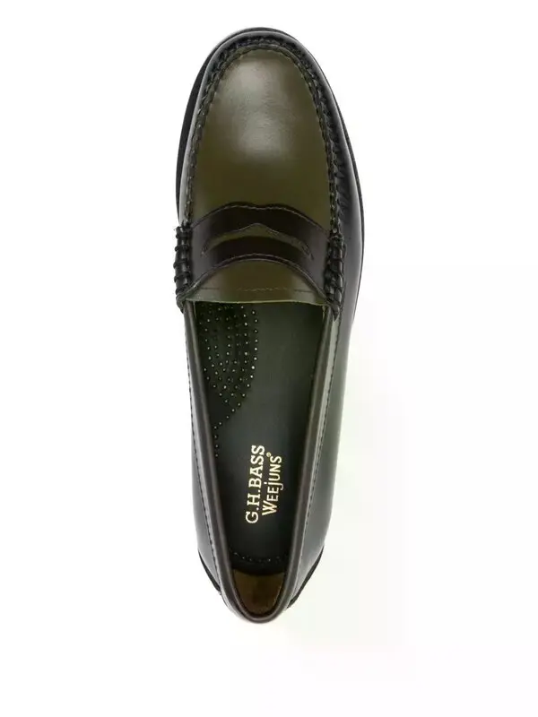 G.H.BASS Weejuns Panelled Loafers - Brown