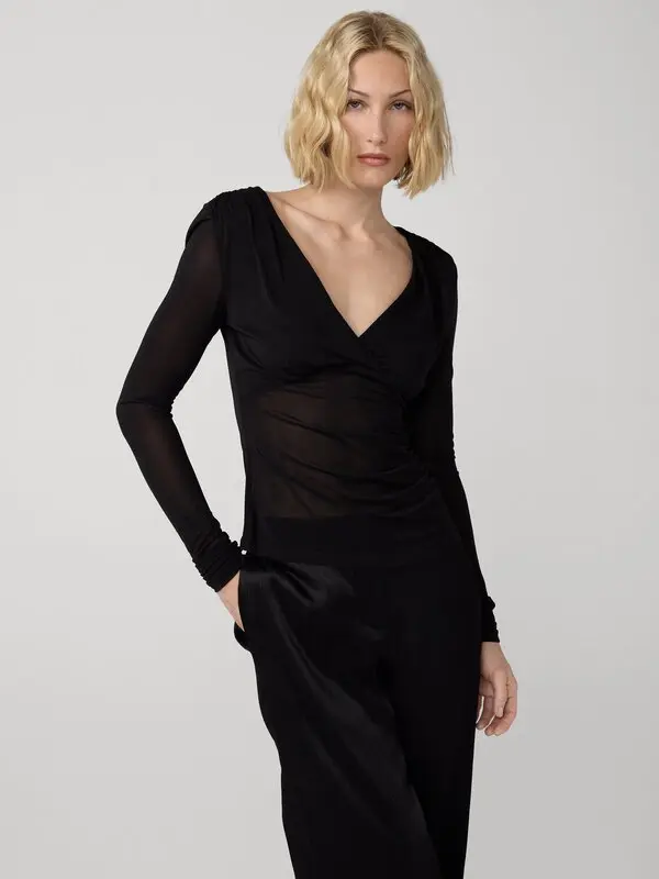 Diane Von Furstenberg Noa Top - Black
