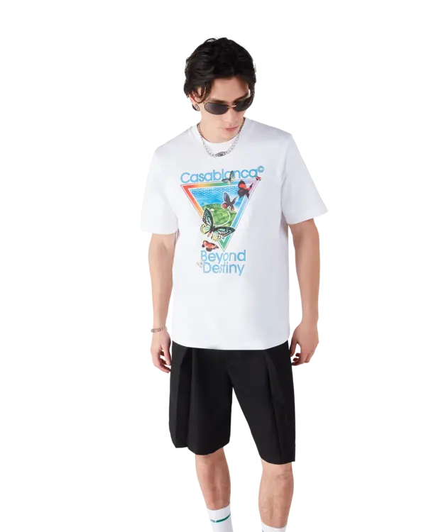 Casablanca Tennis Club Beyond Destiny Short Sleeve T-shirt - Multicolor