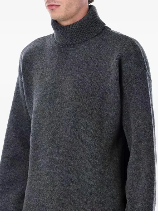 Colorful Standard Roll Neck Knitted Sweater