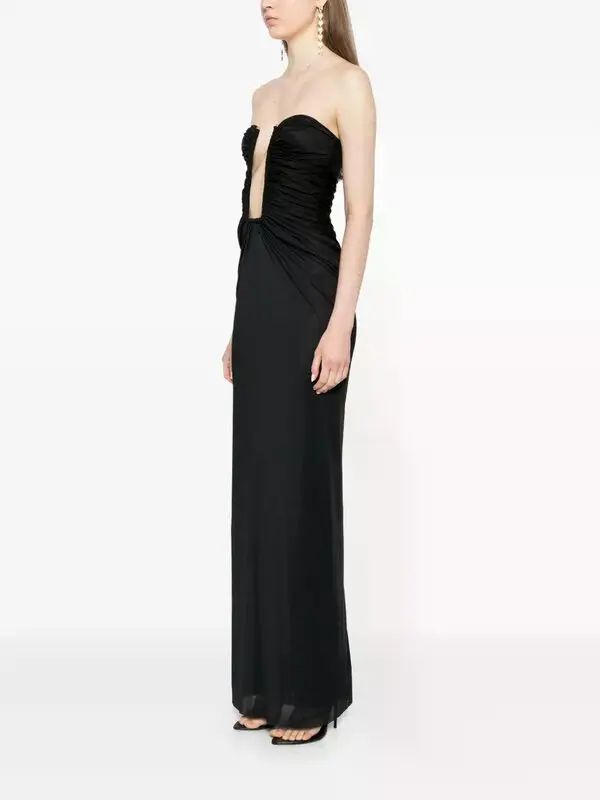 Christopher Esber Plunge Strapless Maxi Dress