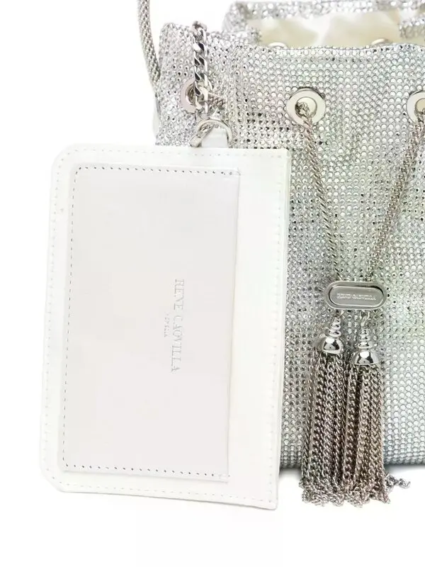 Rene Caovilla Mini Deva Tote - Silver