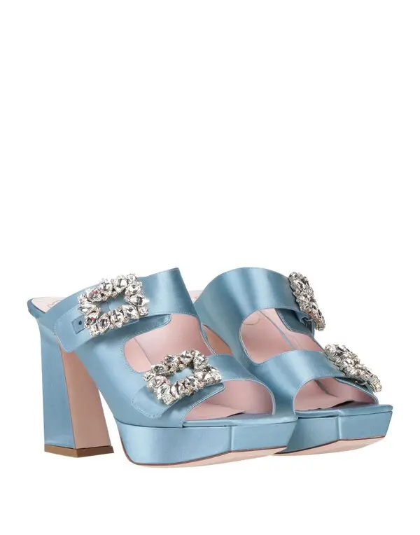 ROGER VIVIER Crystal-embellished Satin Sandals