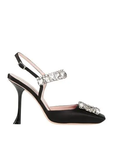 ROGER VIVIER Pumps With Appliqués And Crystals - Black