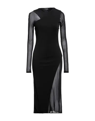 TOM FORD Viscose Midi Dress - Black