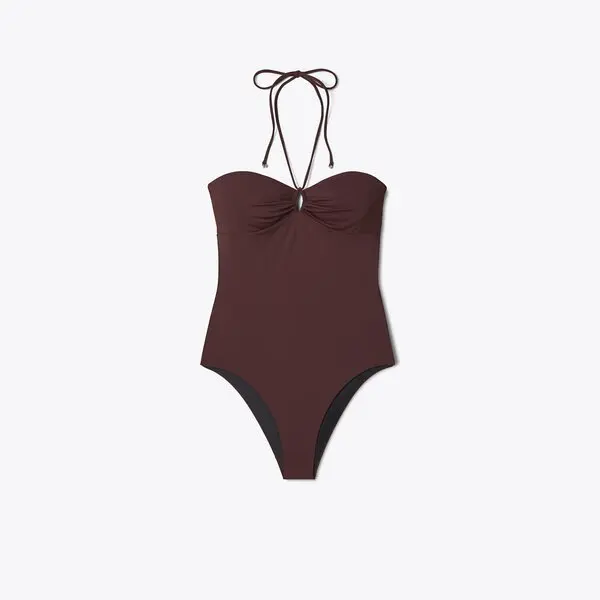 Tory Burch One-piece Swimsuit - Merlot