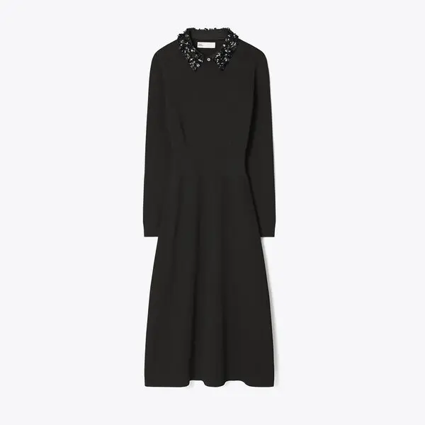 Tory Burch Embellished Collar Dress