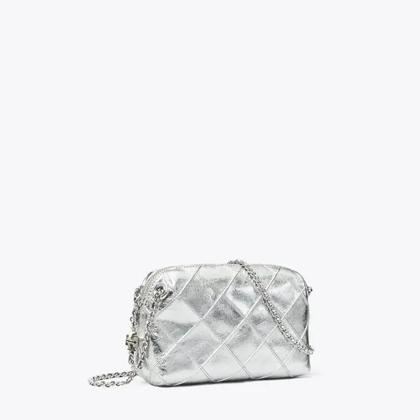 Tory Burch Fleming Soft Metallic Crossbody Bag