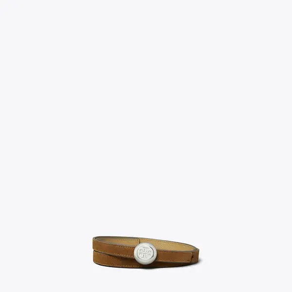 Tory Burch Romy Reversible Suede Belt - Park Bench/tiramisu
