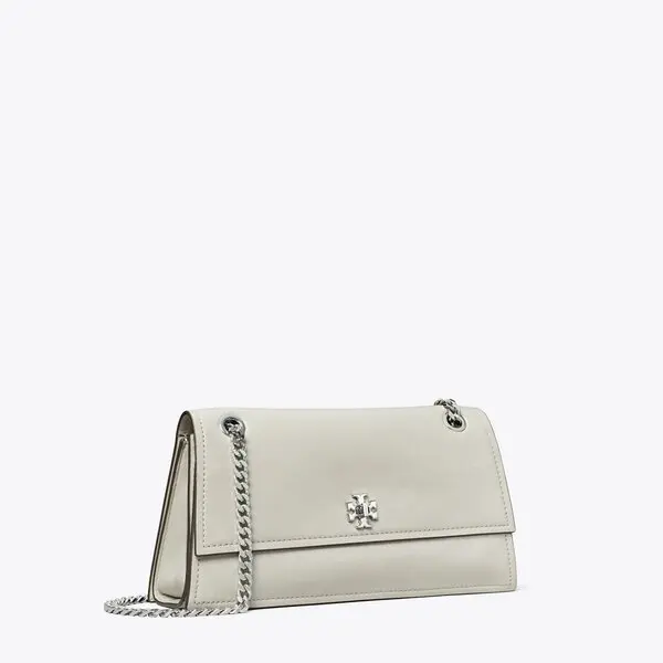 Tory Burch Mini Kira Turnlock Shoulder Bag - Dove Gray