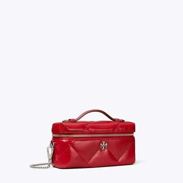 Tory Burch Kira Diamond Quilt East-west Vanity Case - Red