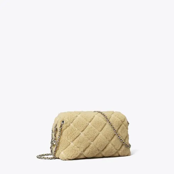 Tory Burch Fleming Soft Shearling Crossbody Bag