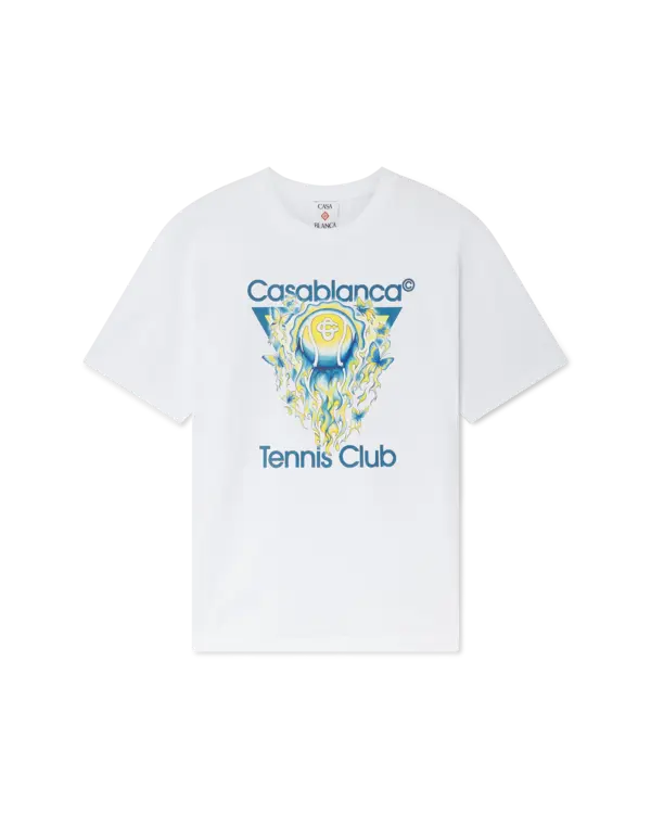 Casablanca Tennis Club Icon Short Sleeve T-shirt - Multicolor