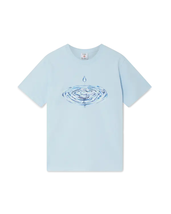 Casablanca Drip Logo Short Sleeve T-shirt - Multicolor