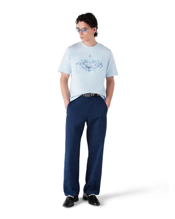 Casablanca Drip Logo Short Sleeve T-shirt - Multicolor