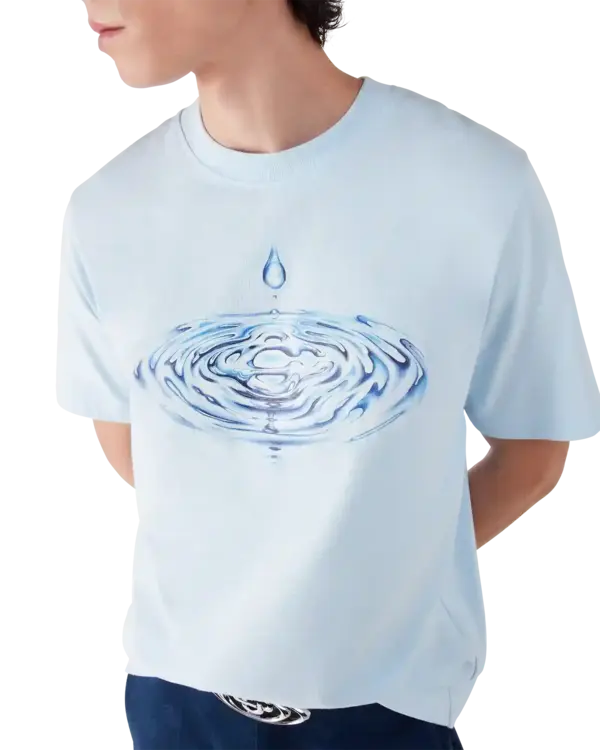 Casablanca Drip Logo Short Sleeve T-shirt - Multicolor