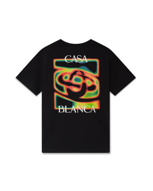 Casablanca Heat Map Logo Short Sleeve T-shirt - Multicolor
