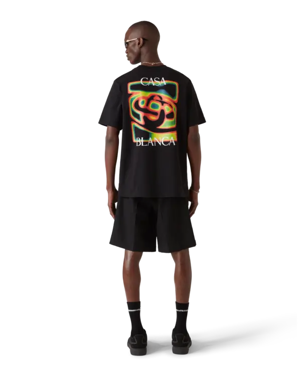 Casablanca Heat Map Logo Short Sleeve T-shirt - Multicolor
