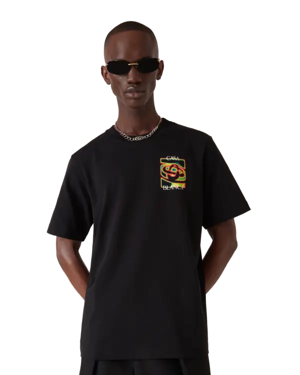 Casablanca Heat Map Logo Short Sleeve T-shirt - Multicolor