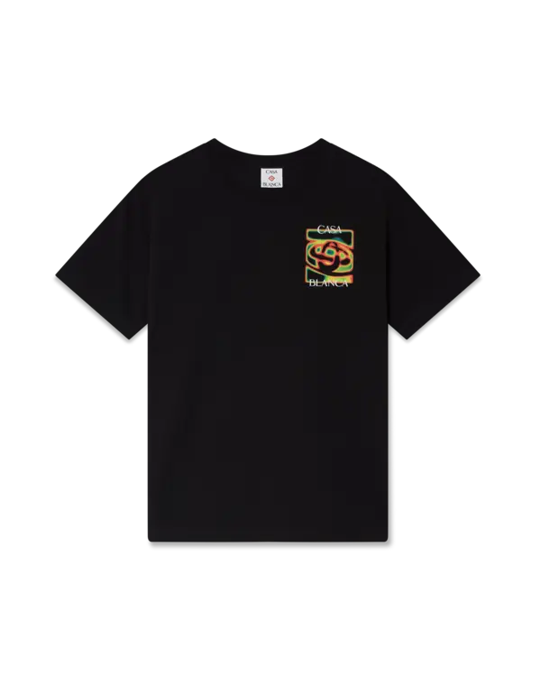 Casablanca Heat Map Logo Short Sleeve T-shirt - Multicolor