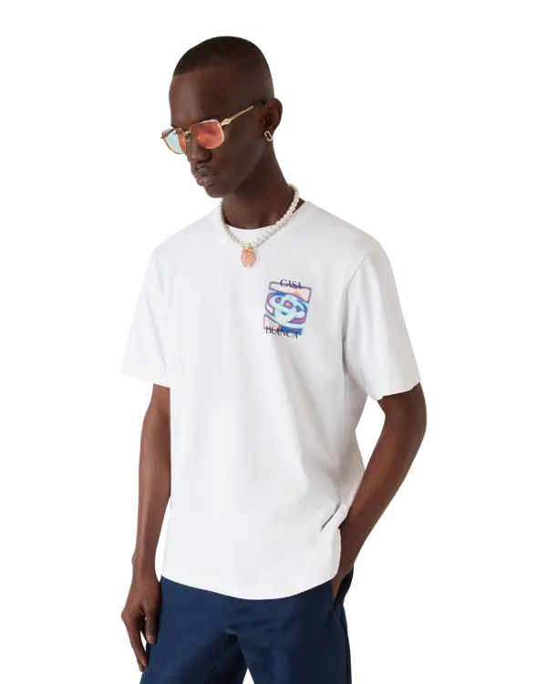 Casablanca Heat Map Logo Short Sleeve T-shirt - Multicolor