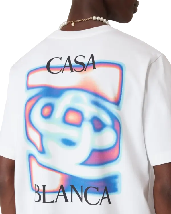 Casablanca Heat Map Logo Short Sleeve T-shirt - Multicolor