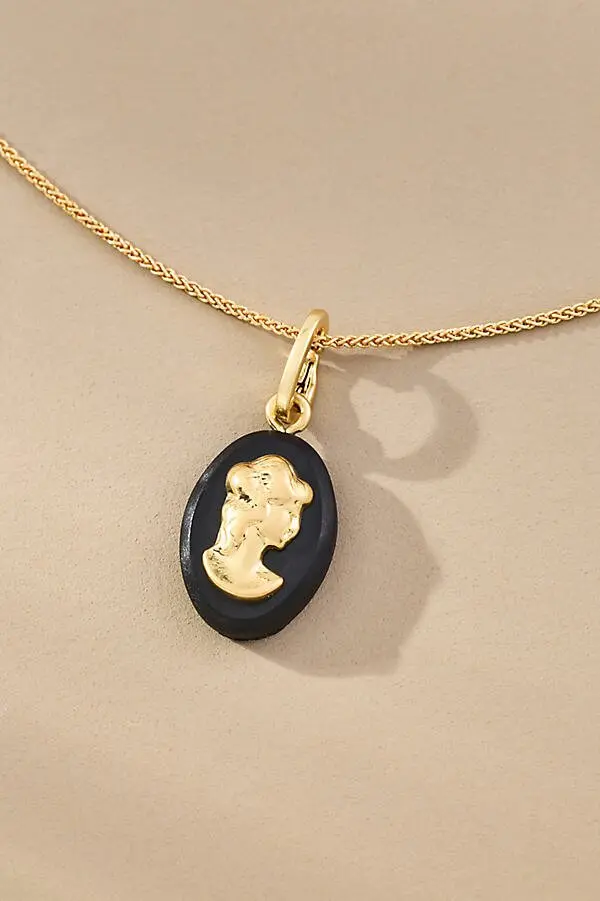 Clare V. Cameo Charm - Gold