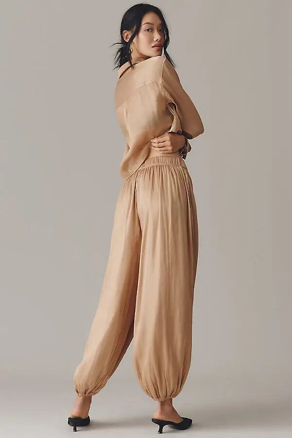 Maeve Balloon Pants - Gold