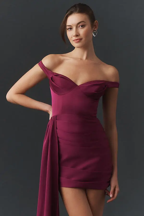 Katie May Opaline Strapless Mini Dress