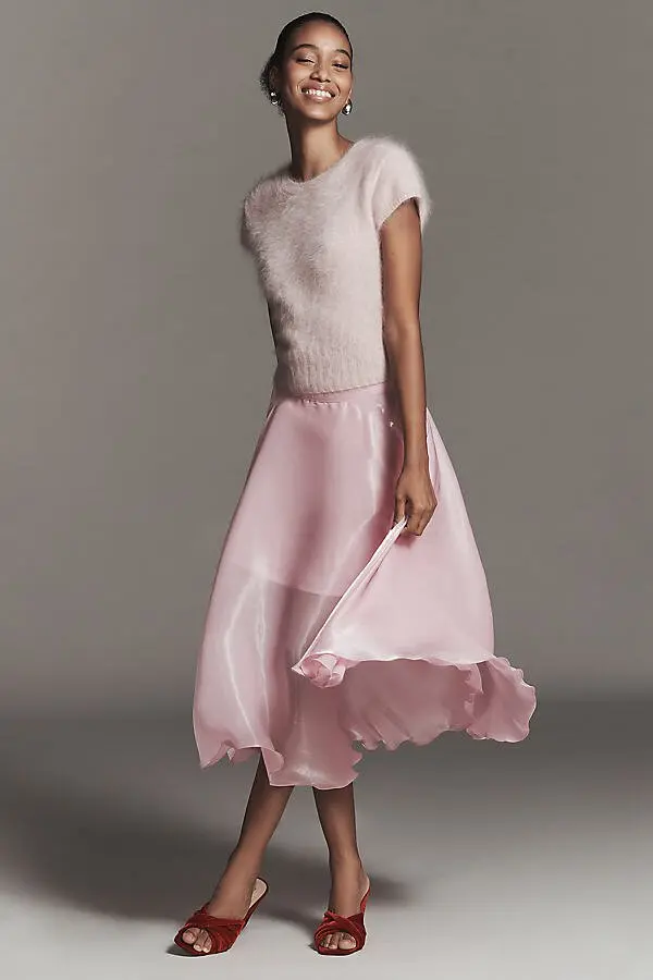 BL-NK Marea She Midi Skirt - Cotton Candy Pink