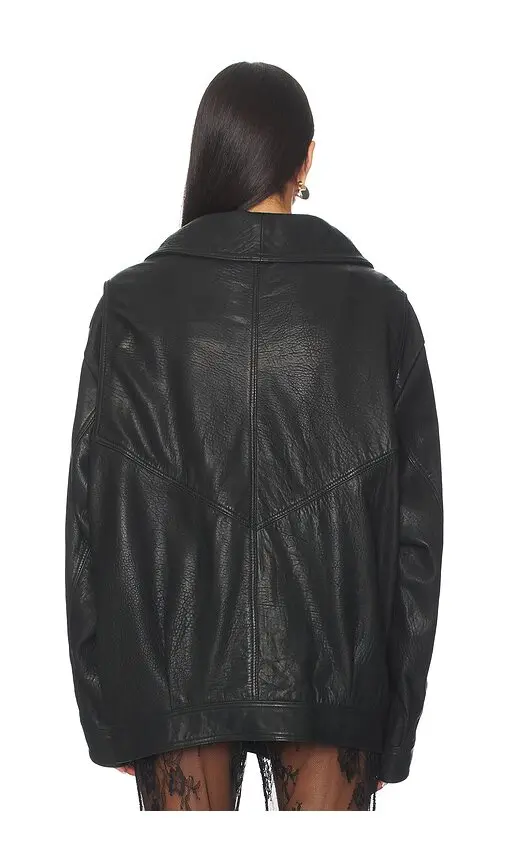 LAMARQUE Ronja Leather Jacket - Black