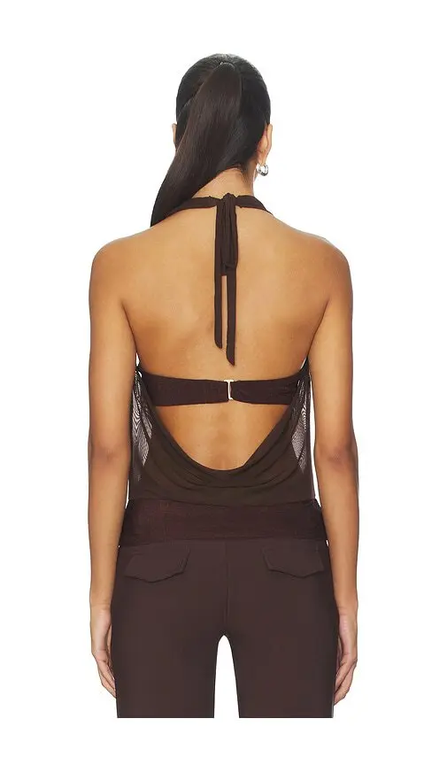 TIGER MIST Halterneck Draped Top