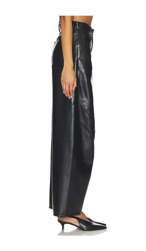 AGOLDE Twist Wide Leg Pants - Black