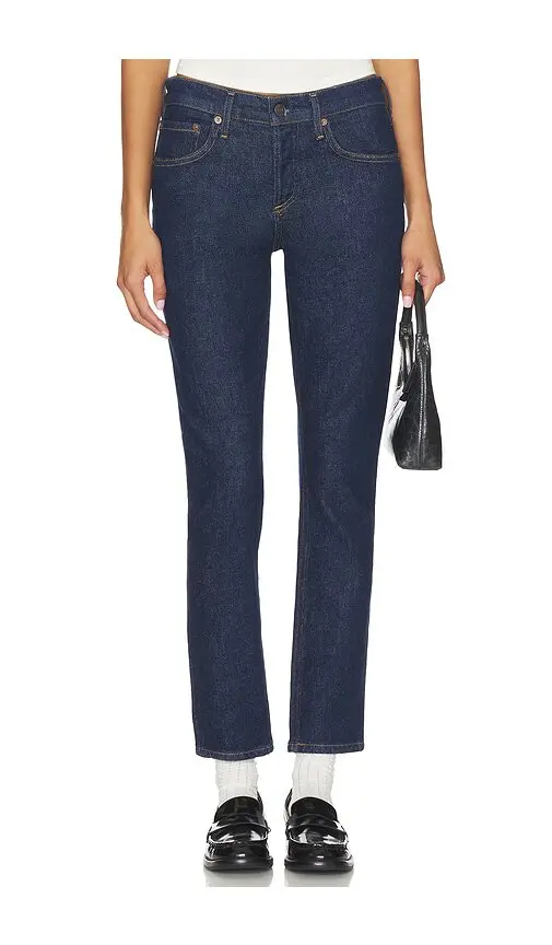 AGOLDE Cocktail Low Rise Ankle Slim Jeans - Blue