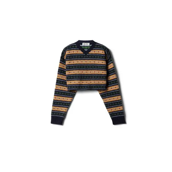 Miu Miu Wool V-neck Sweater
