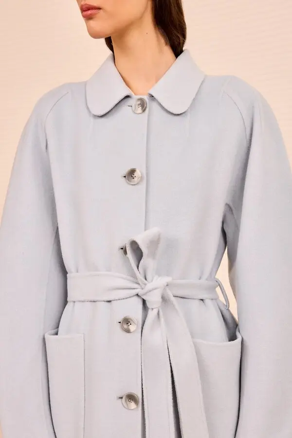 Ulla Johnson Lisbeth Long Wool Coat With Belt - Slate
