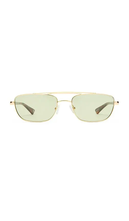 Le Specs Le Mimi Sunglasses - Gold & Moss Mono
