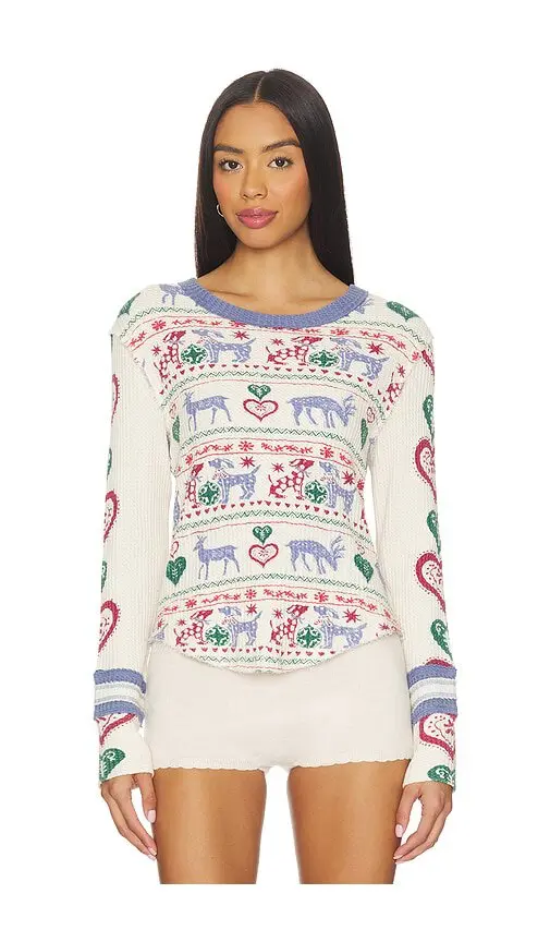 Free People We The Free Blissful Layering Tee - Snowdrop Combo